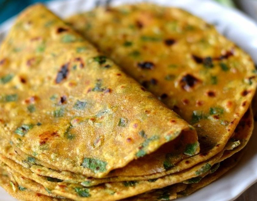 Spring Onion Paratha - Lawyer's Life in an Apron