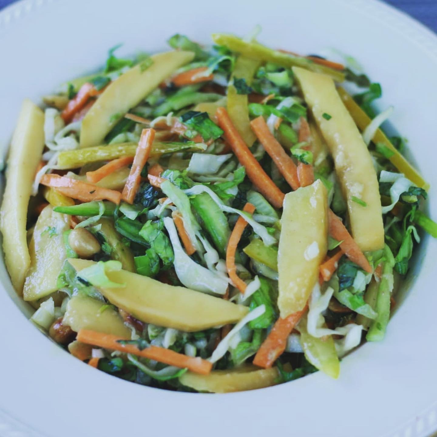 Thai Peanut & Mango Salad - Lawyer's Life in an Apron